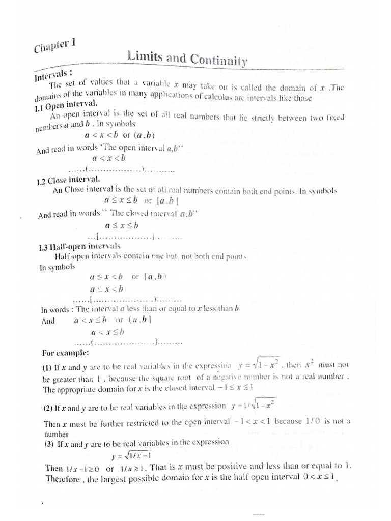 LIMITS AND CONTINUITY | PDF