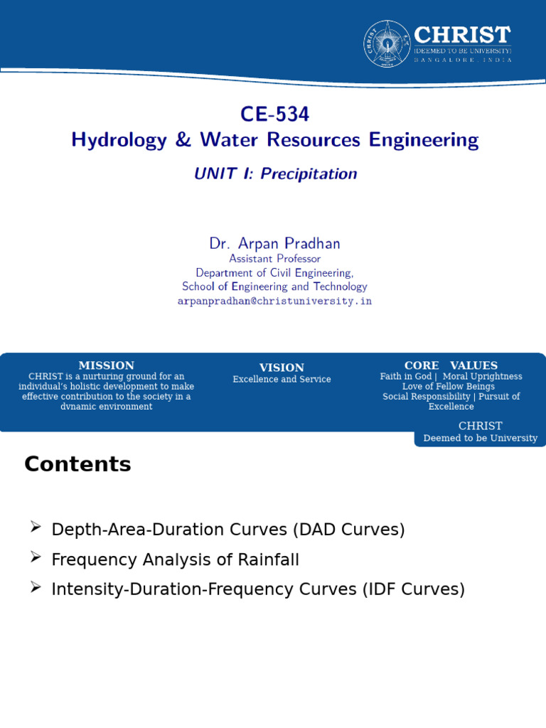 Depth-Area-Duration & Rainfall Analysis | PDF | Rain | Earth Sciences