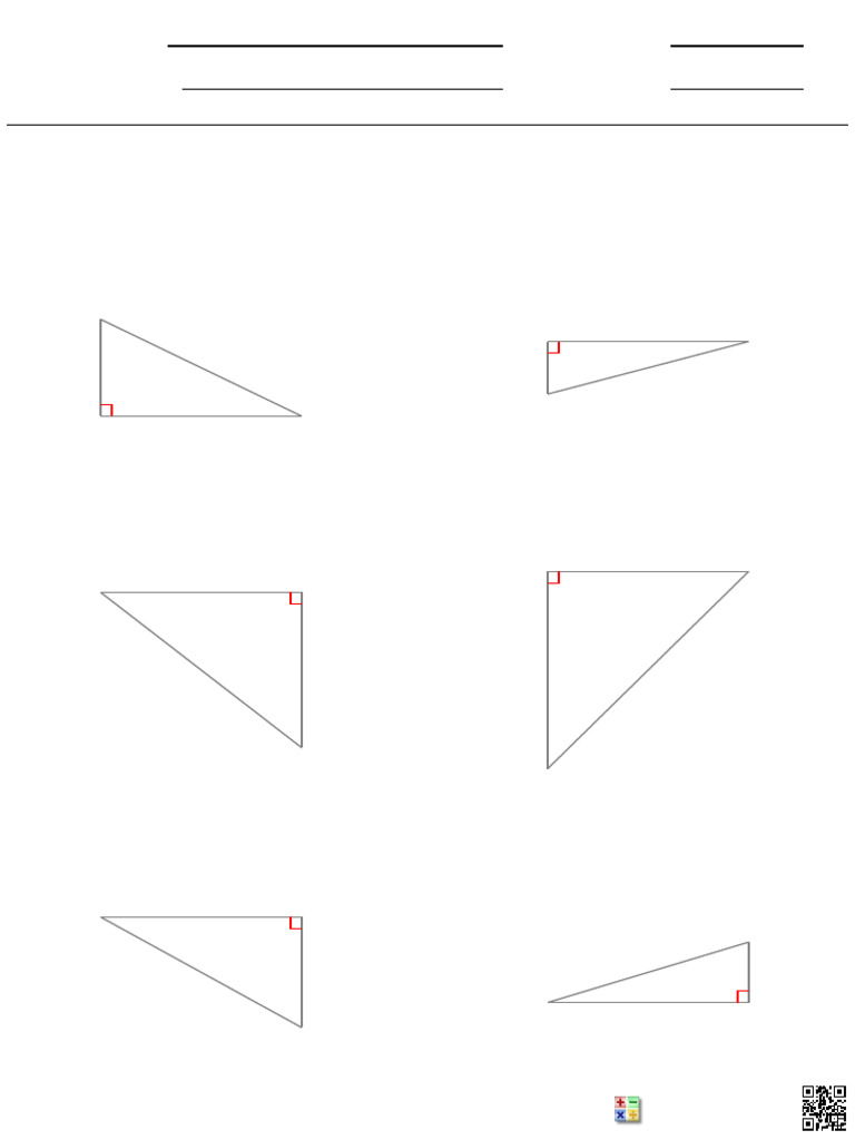 Trig - Ratios Worksheet (5th Form) | PDF | Trigonometric Functions ...
