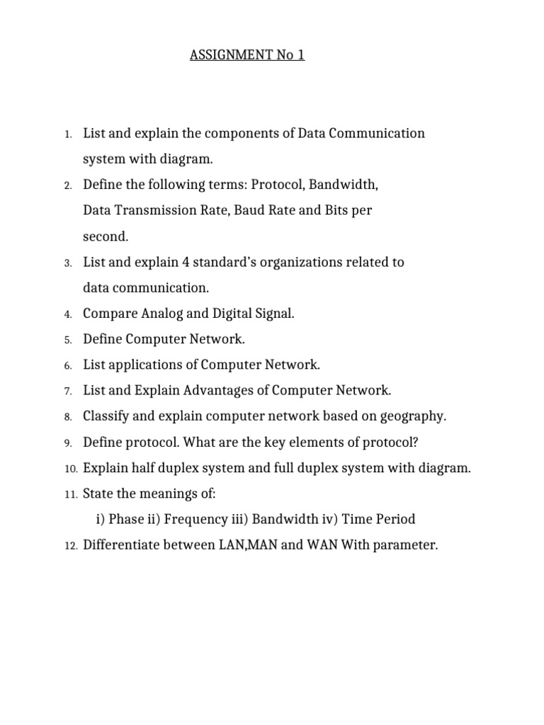 Assignment 1 Dcc Pdf