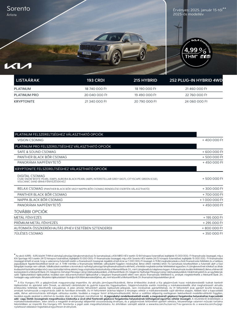 Kia Sorento Arlista My25 1 | PDF