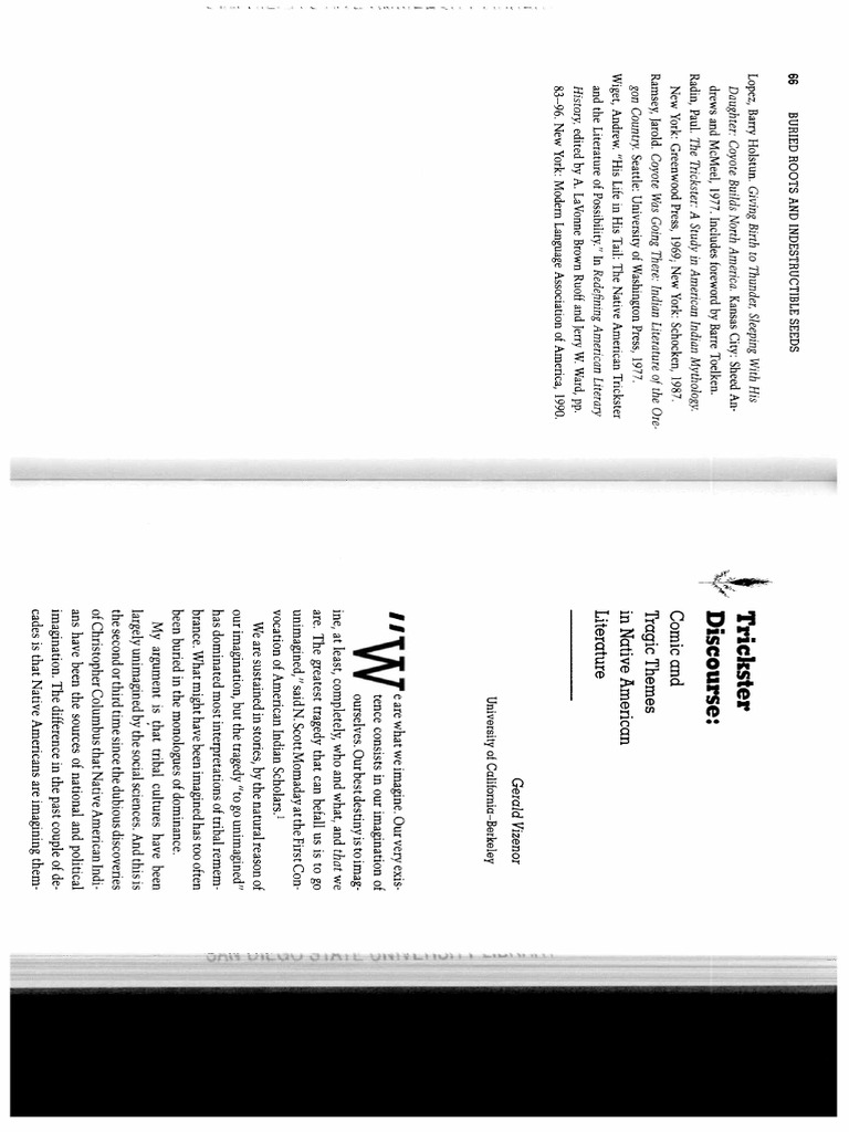 Trickster Discourse | PDF