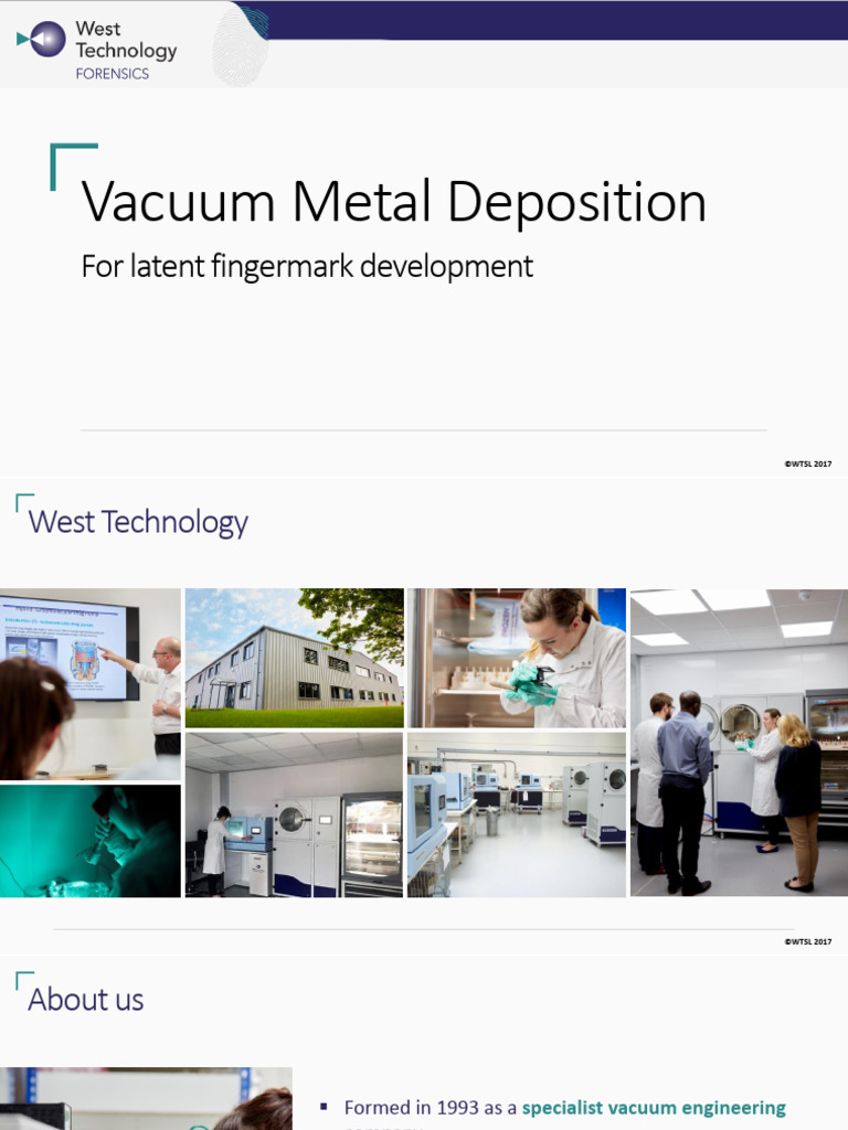 Vacuum Metal Deposition Presentation | PDF | Fingerprint | Silver
