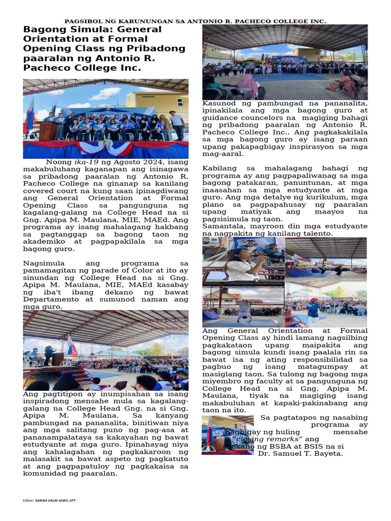 Pagsibol NG Karunungan | PDF