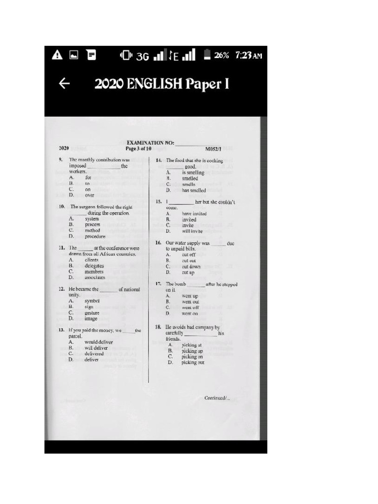 2020 English I | PDF