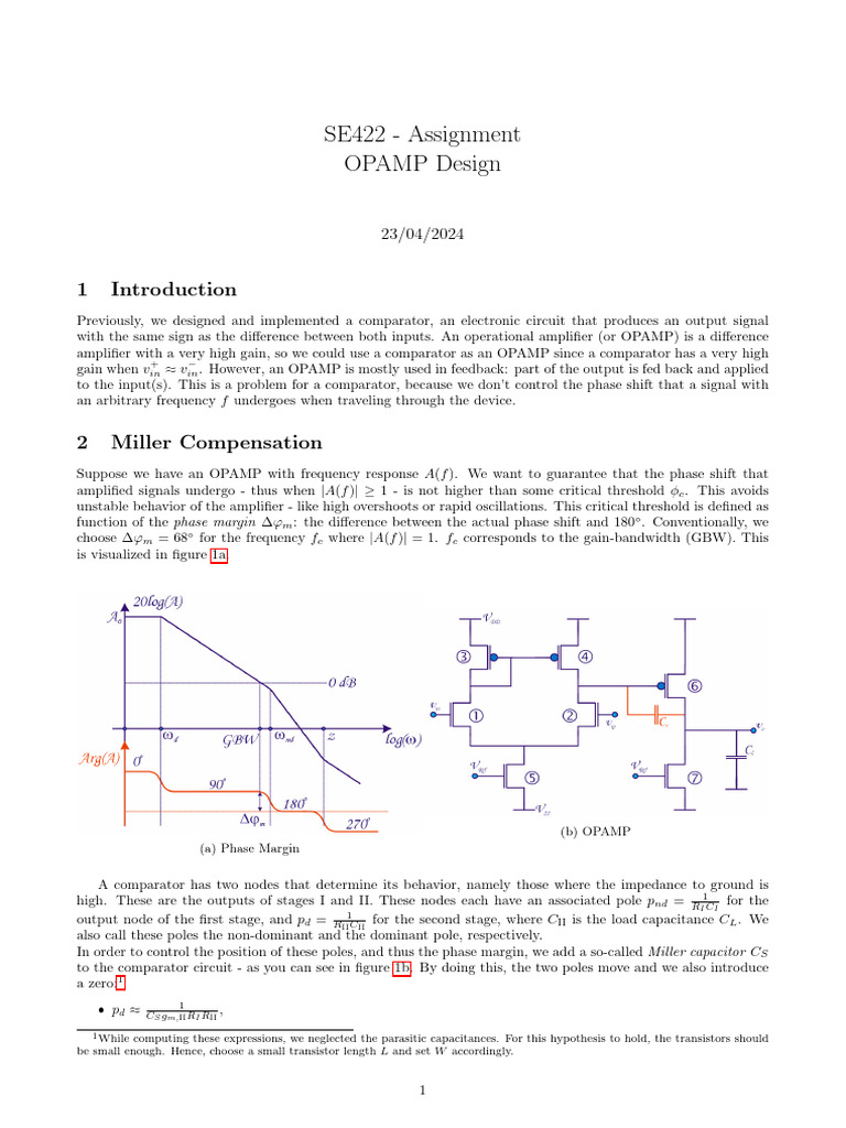 opamp_assignment | PDF | Operational Amplifier | Amplifier opamp_assignment | PDF | Operational Amplifier | Amplifier