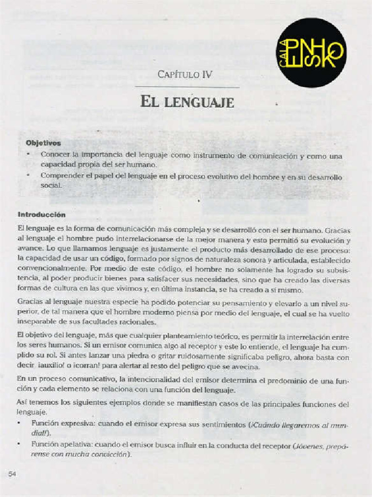 Lenguaje, Semana 2 | PDF
