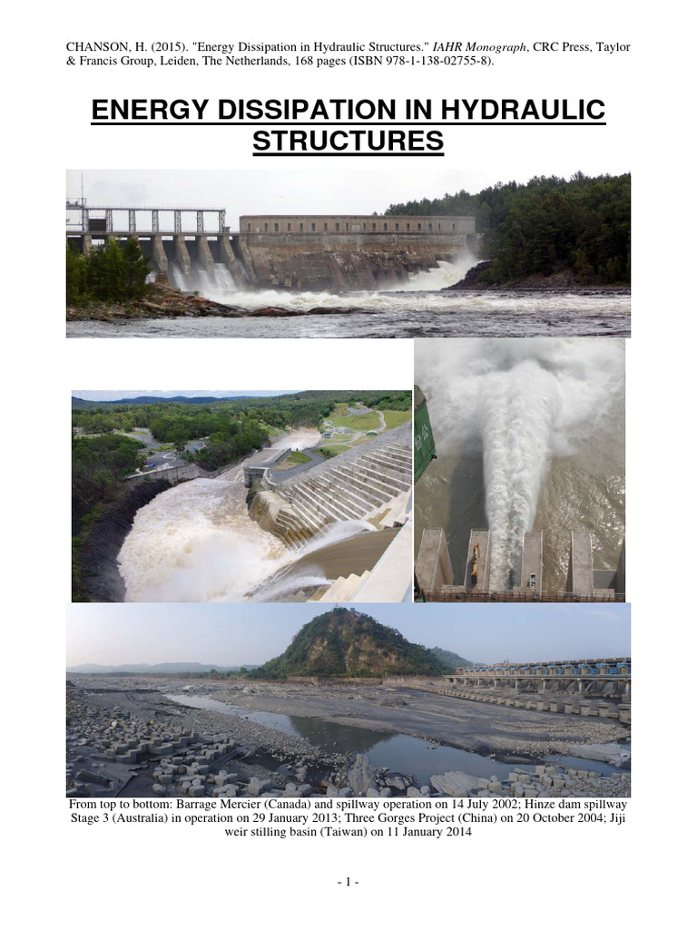 Energy Dissipation in Hydraulic Structures | PDF | Spillway | Water And ...