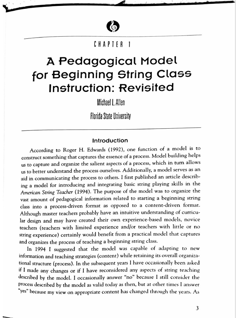 Pedagogical Model Strings - Allen | PDF