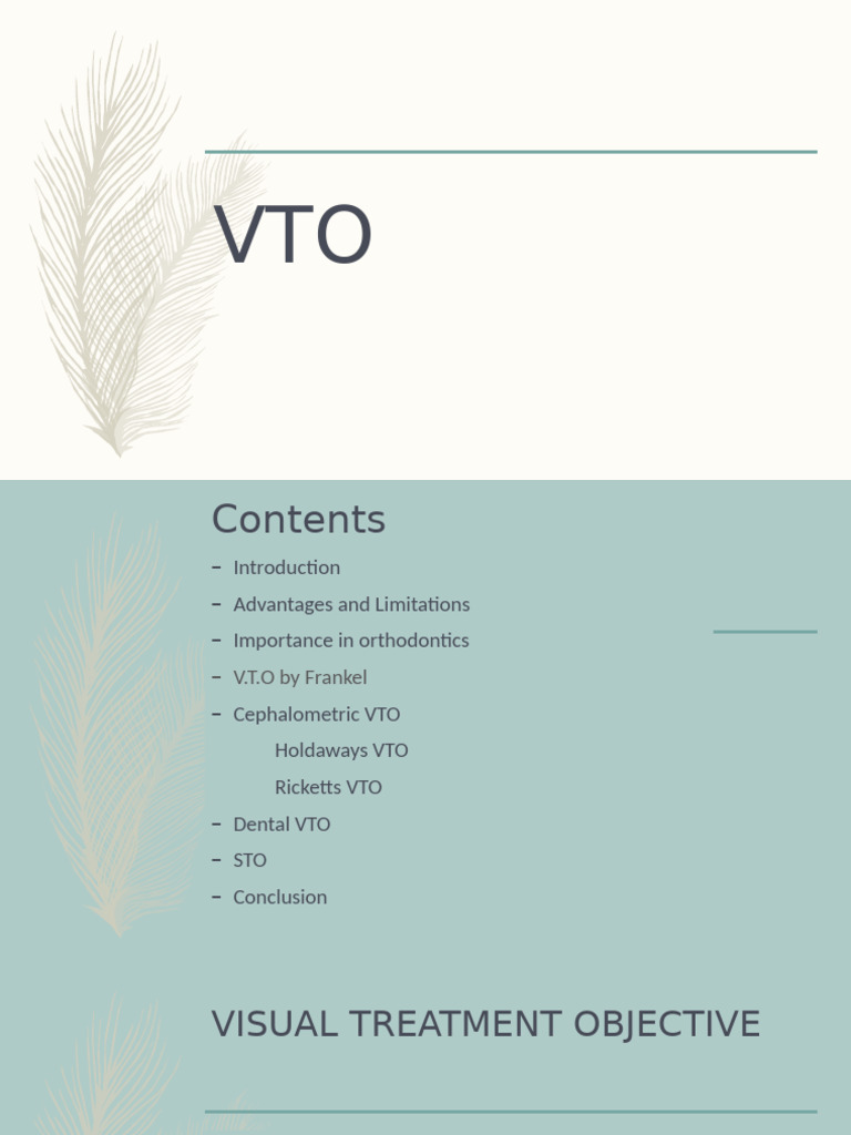 Vto Seminar | PDF | Orthodontics | Dental Anatomy