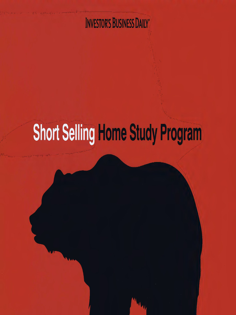 IBD Short Selling Course Manual 2 (Black & White Copy) | PDF