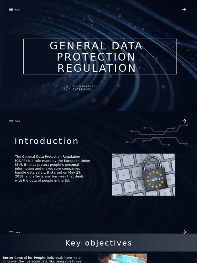 GDPR PPT Cybersecurity | PDF | Information Privacy | Data Management