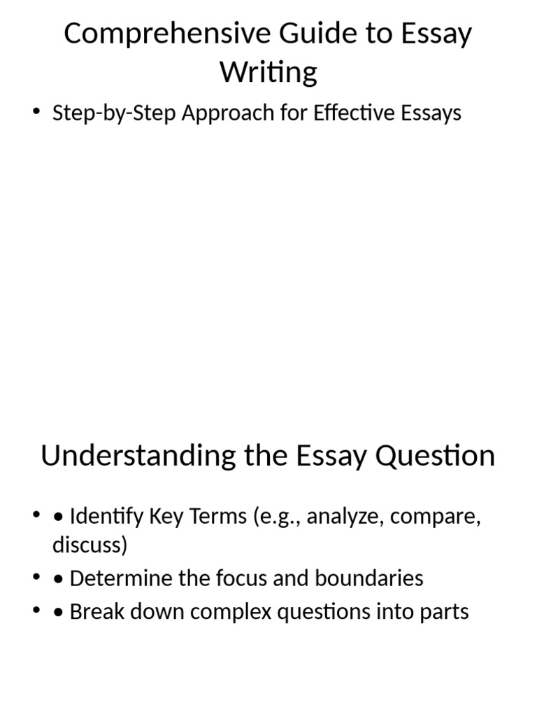 Essay Writing Guide | PDF