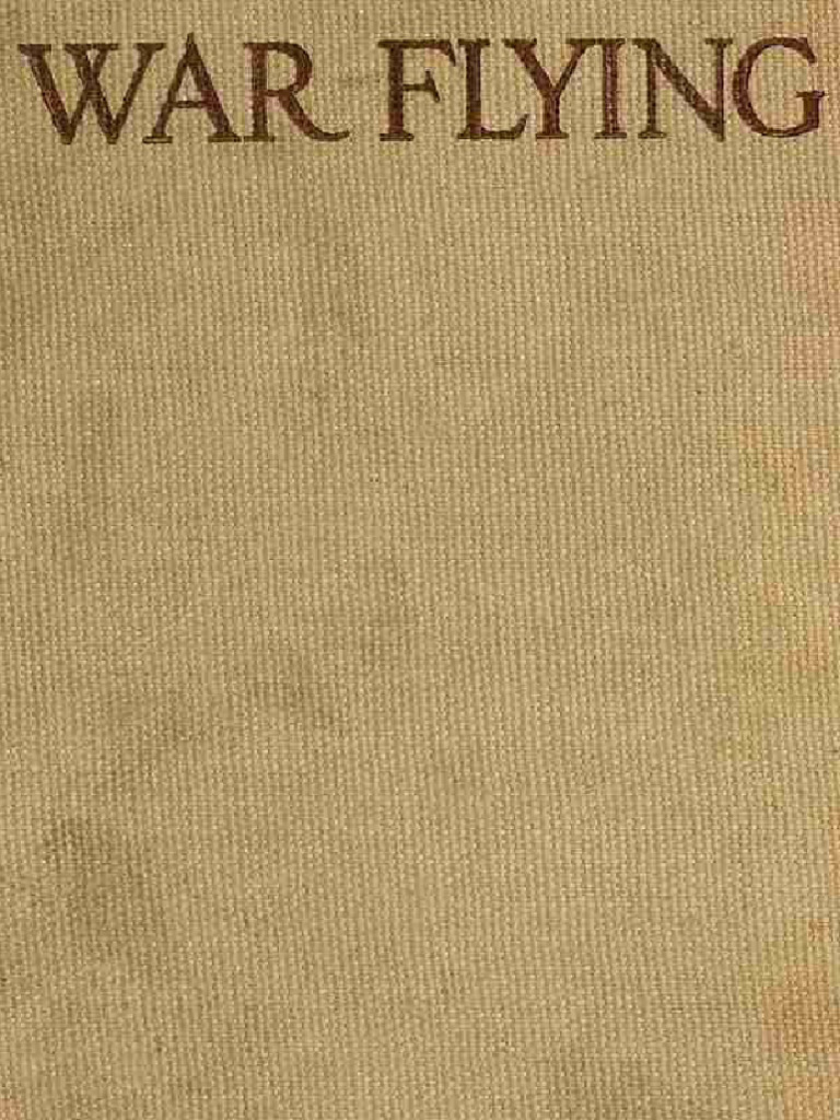 War Flying: Letters from the Front | PDF | Project Gutenberg
