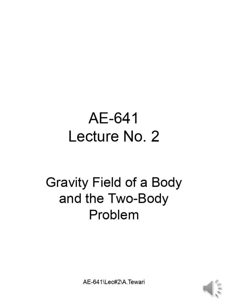 Ae641 Lecture2 2025 | PDF