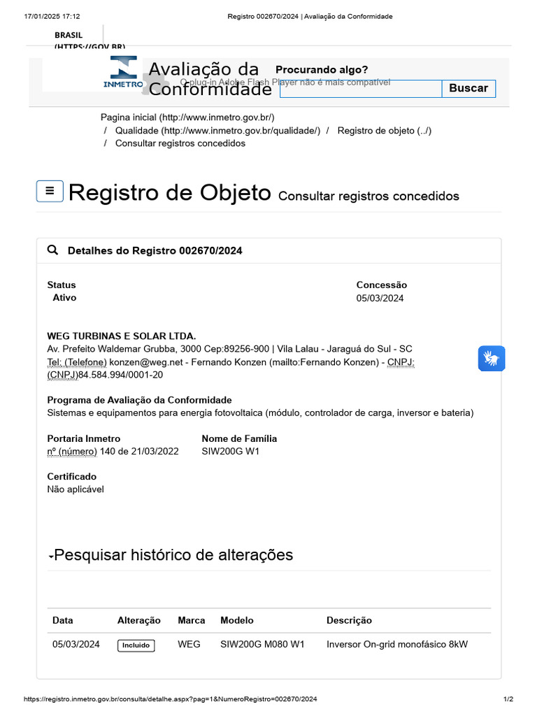 INMETRO SIW200G M080 W1 Web | PDF