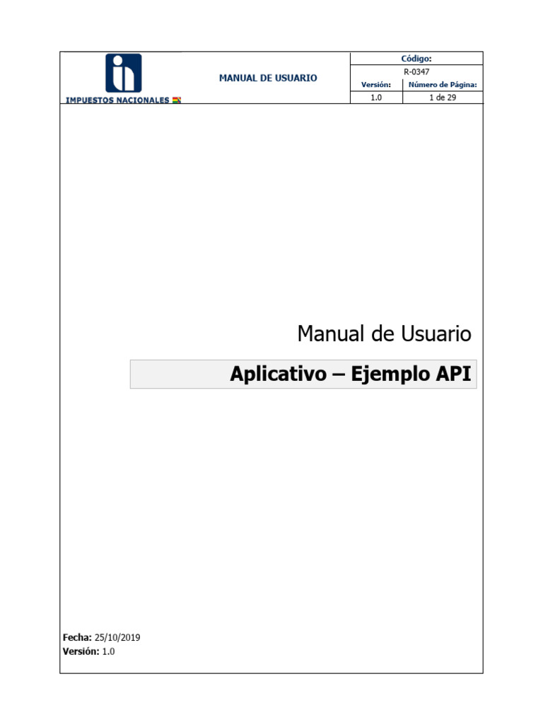 Manual de Usuario Api Siat Bolivia - 2019 | PDF | Factura | Contraseña