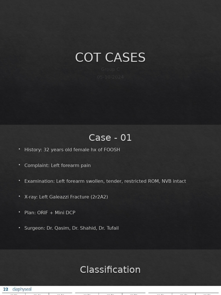COT Cases 05-10-2024 | PDF | Pelvis | Musculoskeletal System