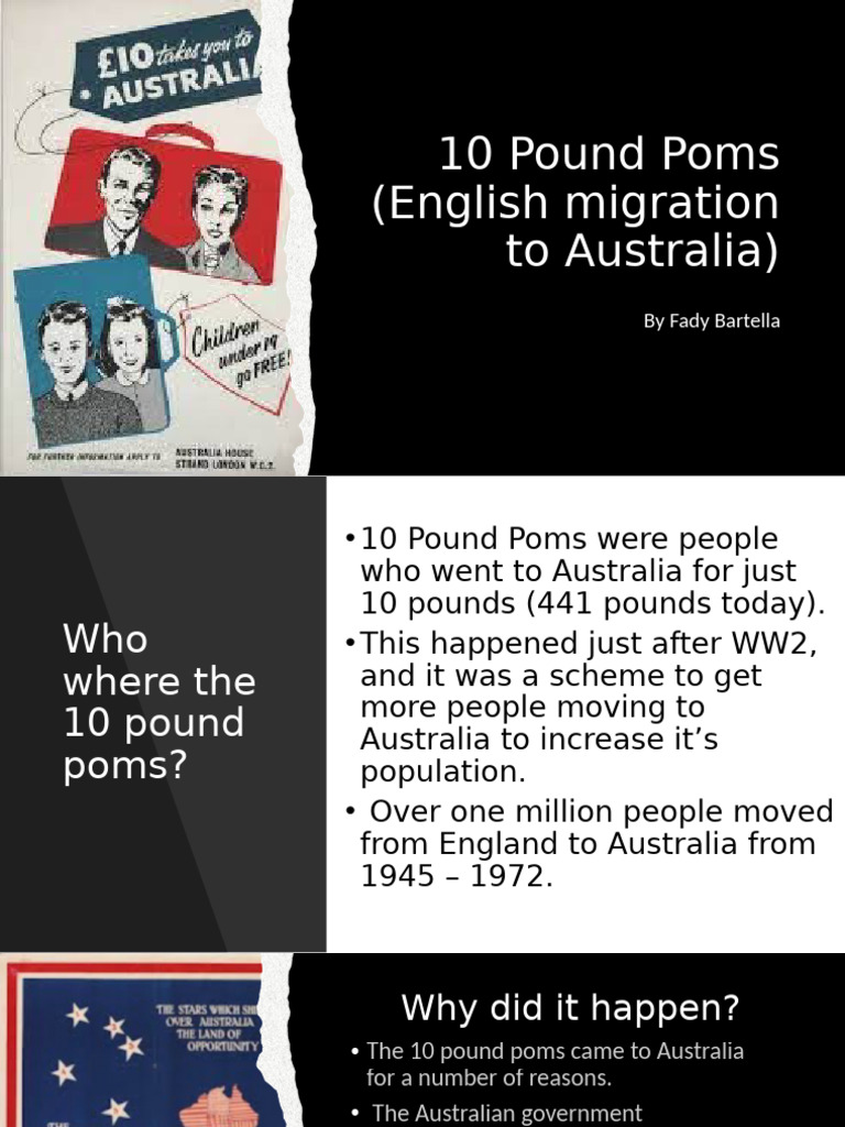 10 Pound Poms: Post-WW2 Migration to Australia | PDF