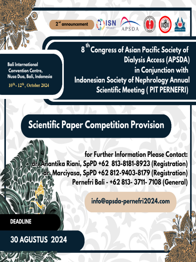 2nd Announcement Scientific Paper Competition Provision | PDF | Times ...