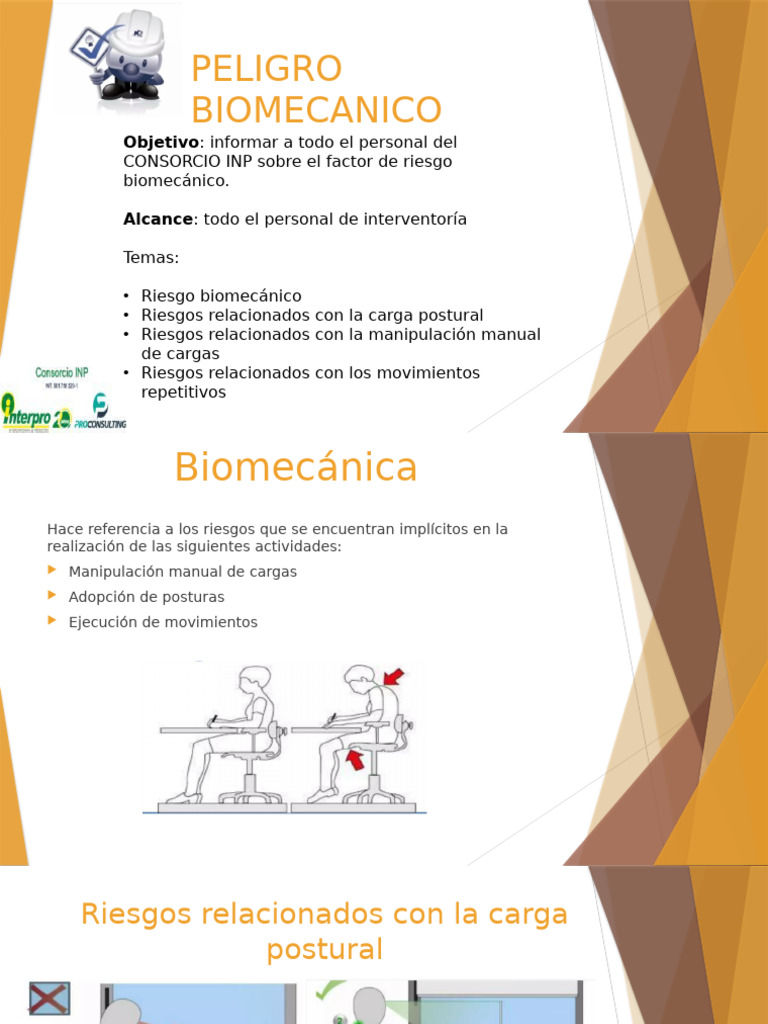Capacitació en Peligro Biomecánico | PDF