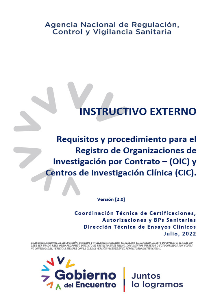IE-B.3.3.1-EC-05 Requisitos - y - Procedimiento - para - El - Registro - de - OIC - y - CIC - V2 ...