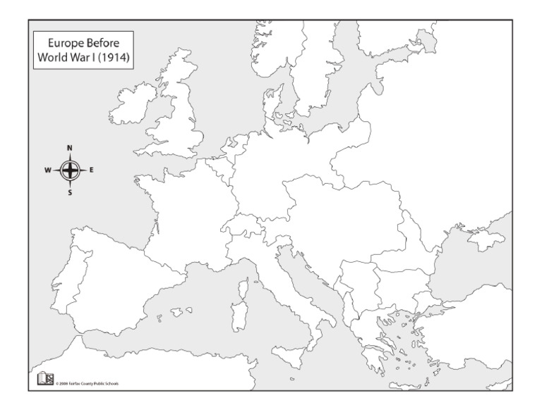 Europe_1914_WWI Blank | PDF