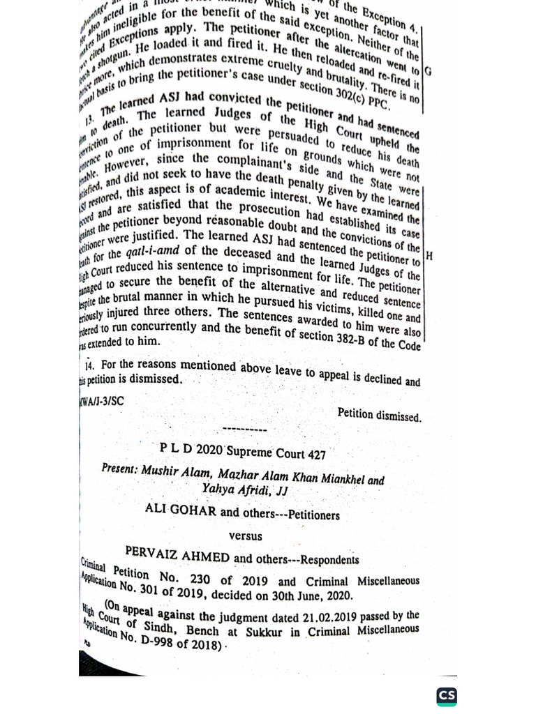 PLD 2020 SC 427 | PDF