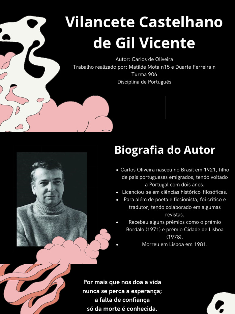 Vilancete Castelhano: Esperança e Resiliência | PDF | Métrica (poesia ...
