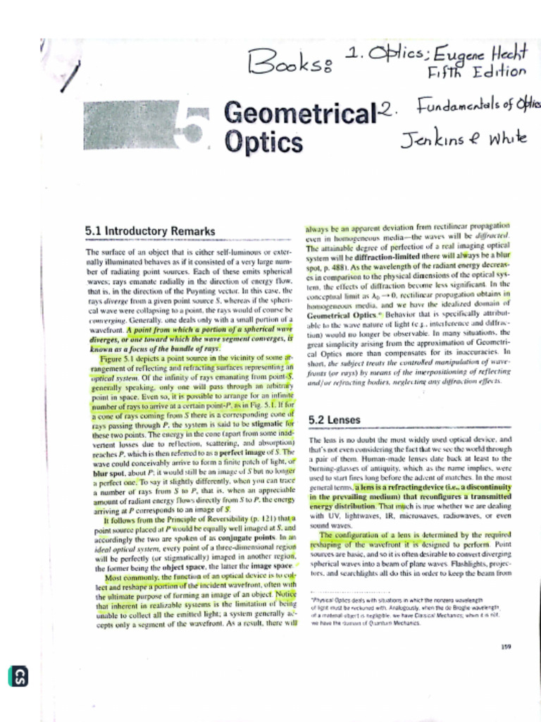 Optics-Sheet_01 | PDF