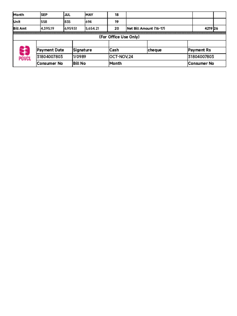Pgvcl Bill | PDF