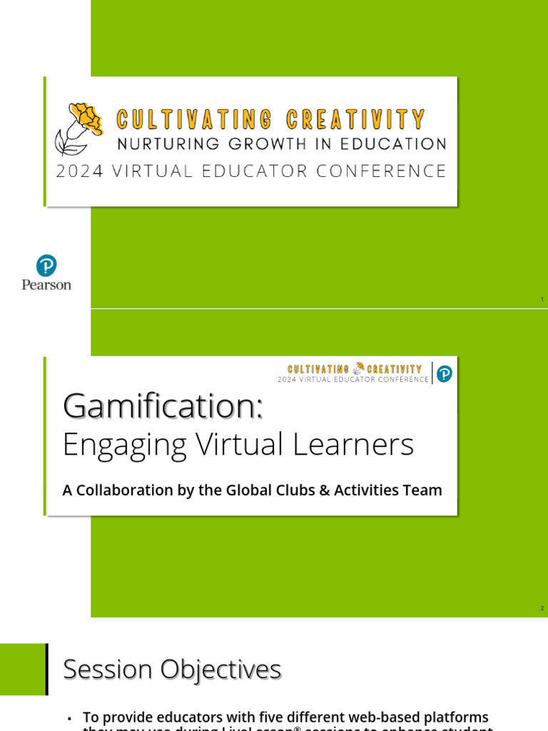 Gamification - Engaging Virtual Learners PPT (PVS Educators Conference 2024) | PDF | Behavior ...