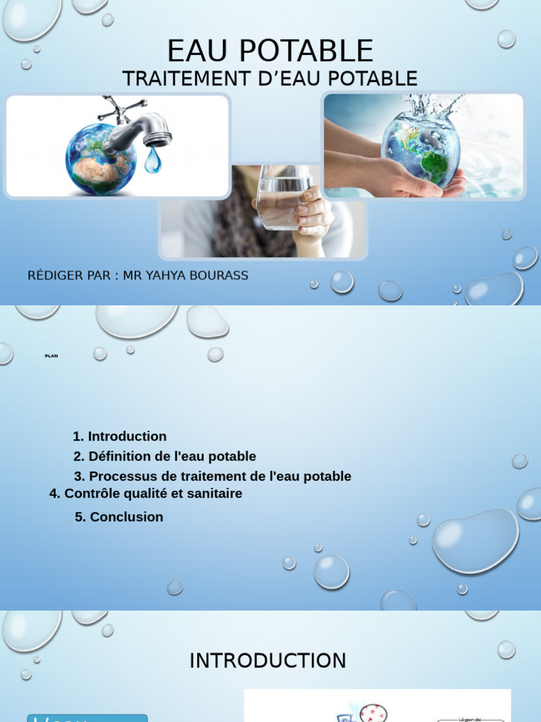 Eau Potable | PDF | Boire de l'eau | Eau