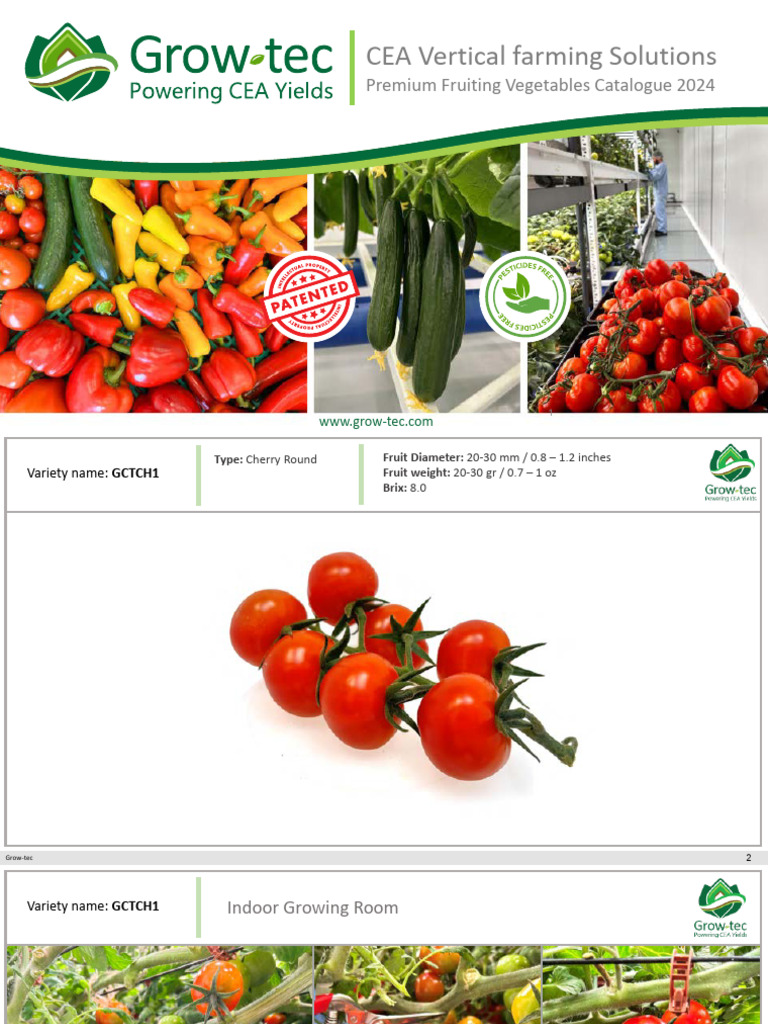Grow Tec Fruiting Veg Catalogue For Web - Small Compressed Compressed | PDF | Fruit | Edible Fruits