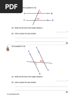 Parallel Lines Angle Problems | PDF | Triangle Geometry | Polytopes