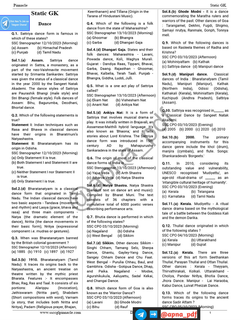 (@Apna_pdf) Pinnacle GS 6th Edition English | PDF | Concert Dance | Dances