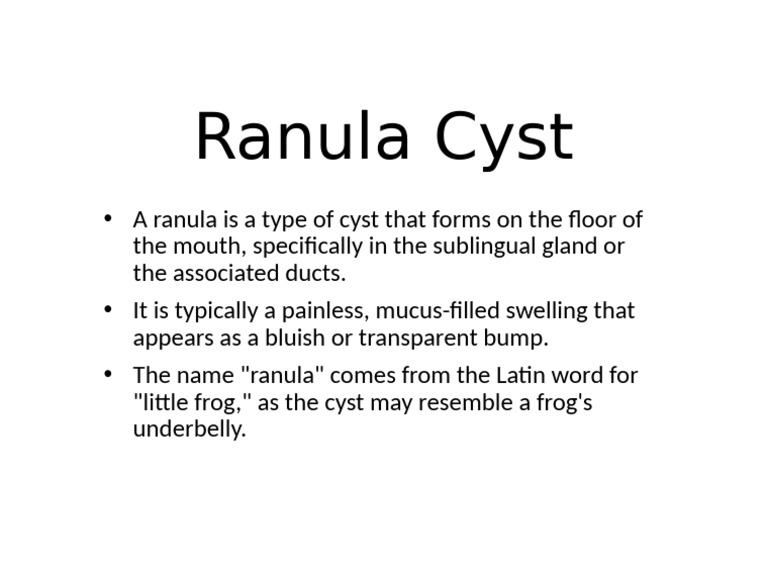 Ranula Cyst-WPS Office | PDF