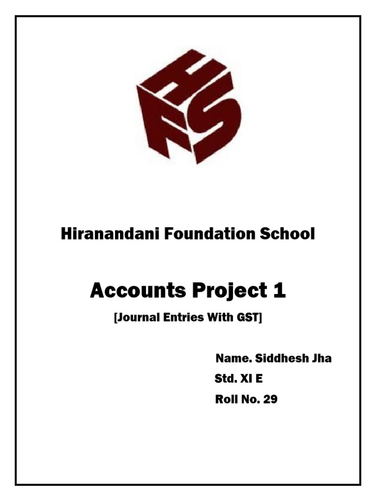 Acc Project 1 Cover Page | PDF