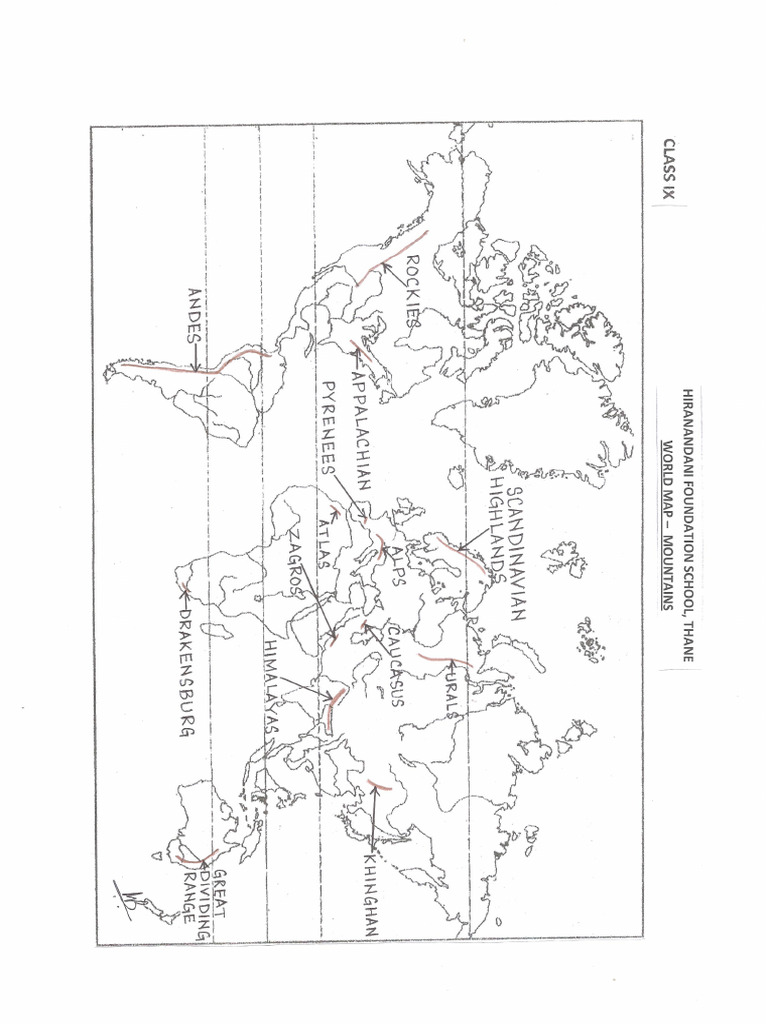 World Map Mountains | PDF