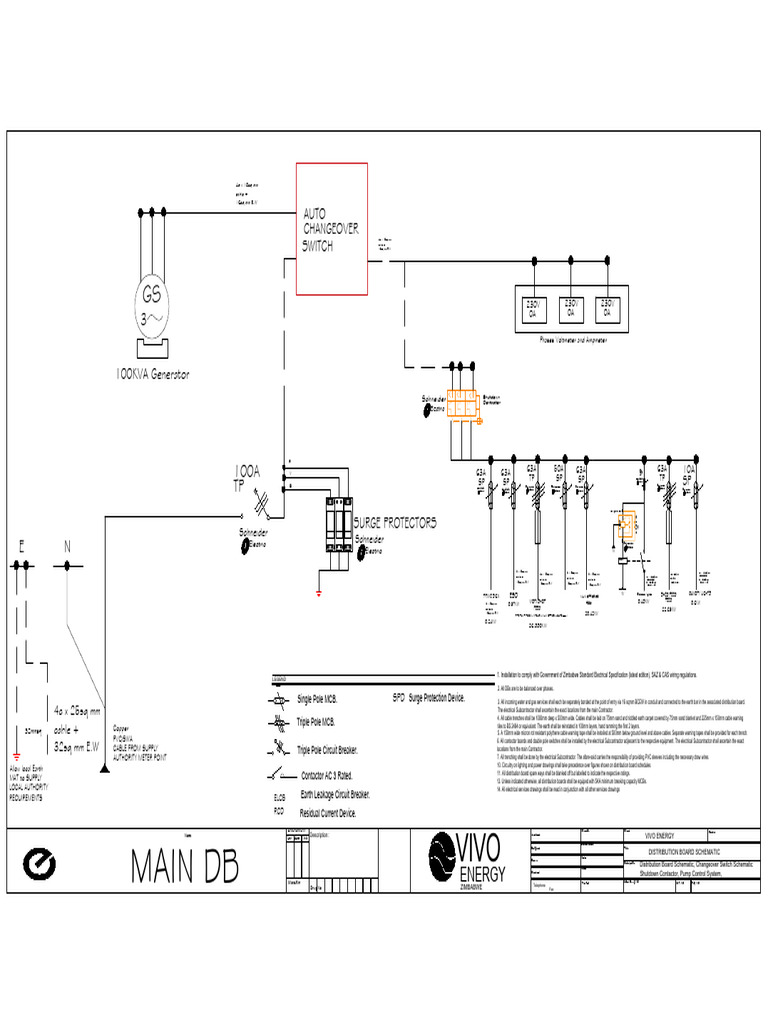 Main DB | PDF | Electric Power Distribution | Electrical Wiring