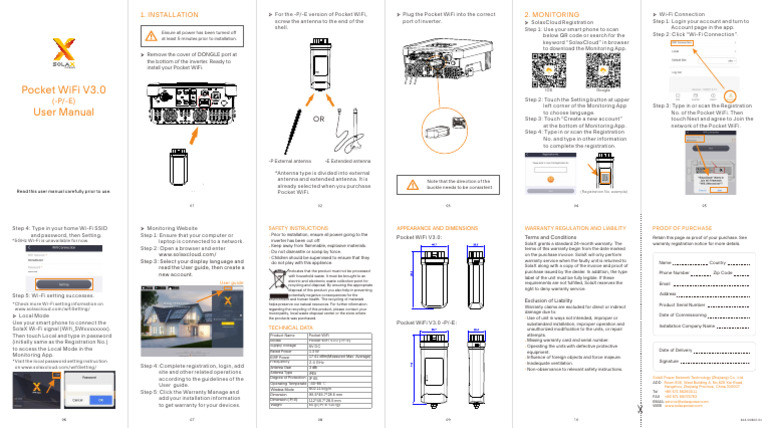 Pocket WiFi V3.0 User Manual Guide | PDF | Wi Fi | Electronics