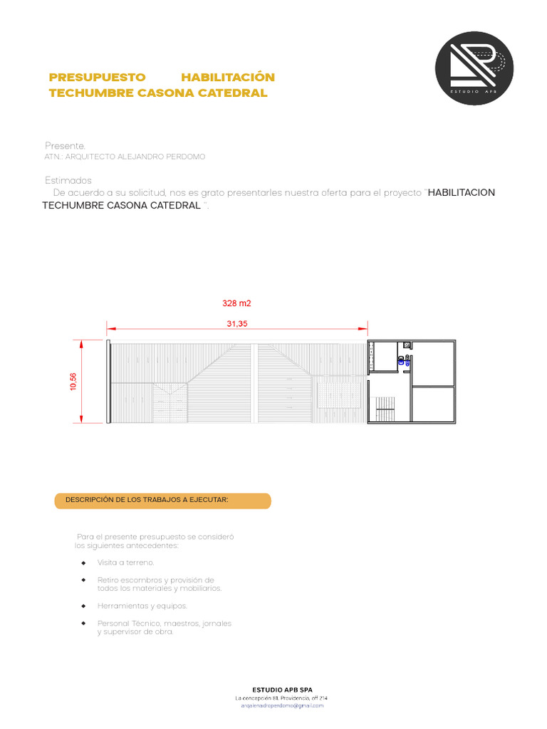 105presupuesto Catedral Renovación Techumbre | PDF