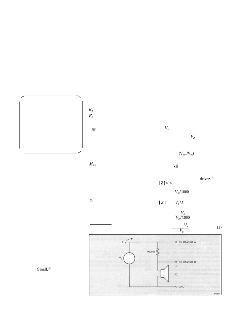 Thiele-Small Parameters via FFT Analysis | PDF | Resonance | Electrical ...
