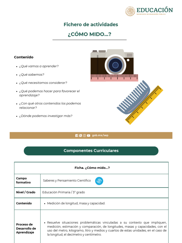 Fichero 3° A ¿Como-Mido | PDF | Medición | Volumen