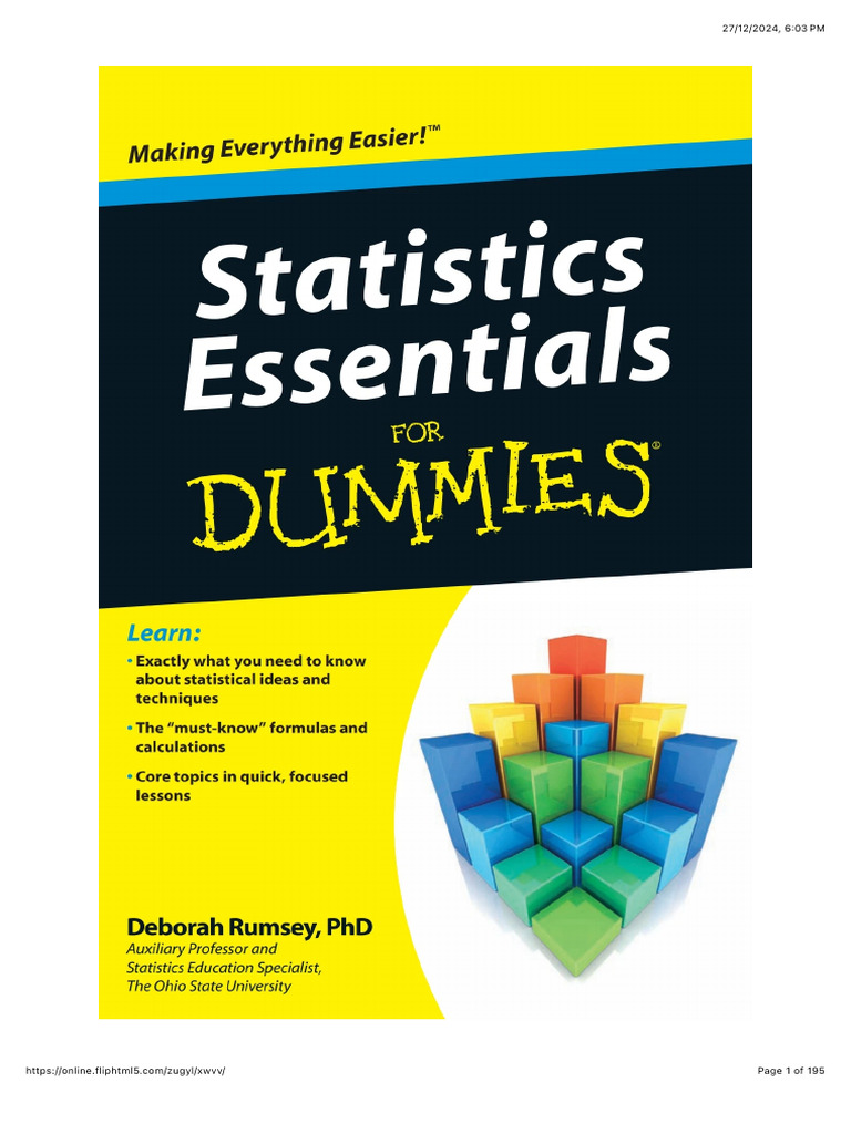 Statistics Essentials Dummies - Flipbook by Pusat Sumber SMKL 2022 ...