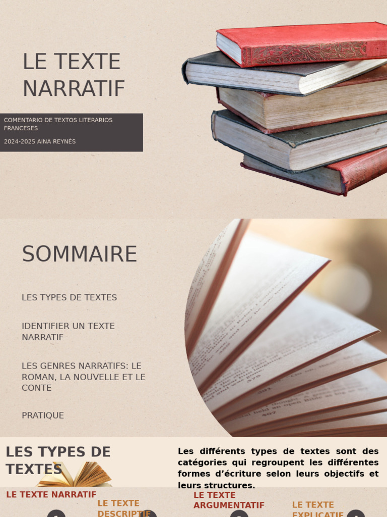 LE TEXTE NARRATIF | PDF | Romans