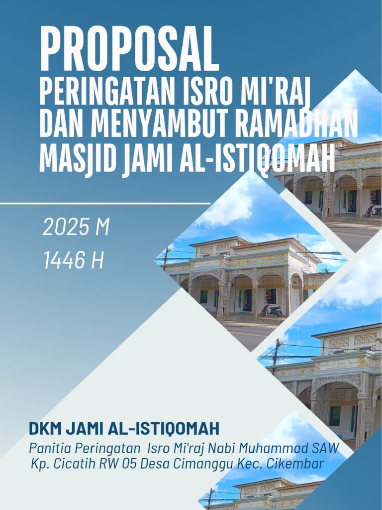 Proposal Isro Mi'rij-Al-Istiq-2025 | PDF