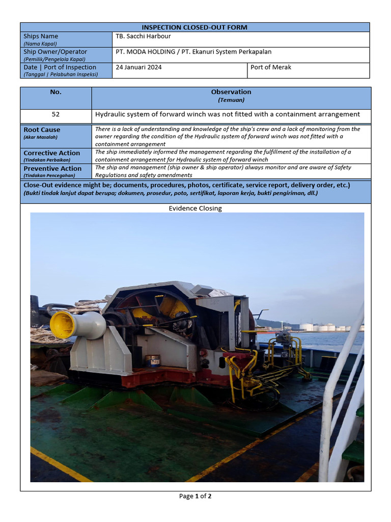 Close-Out-Form | PDF