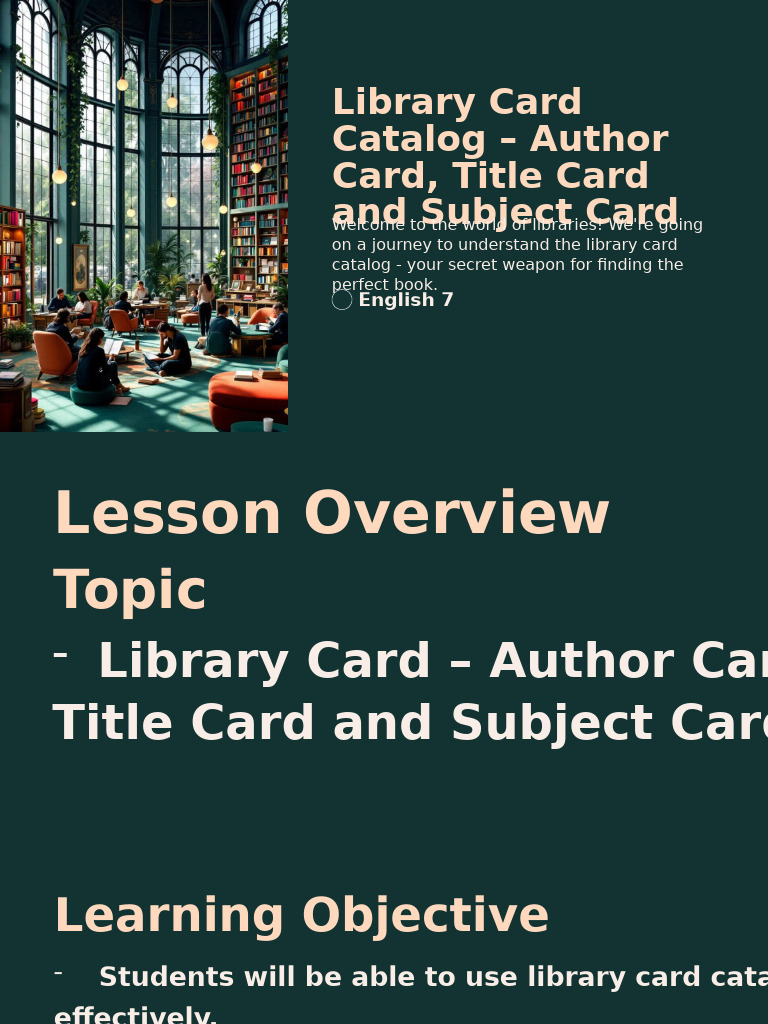 Library-Card-Catalog-Your-Guide-to-Finding-Books | PDF | Libraries | Books