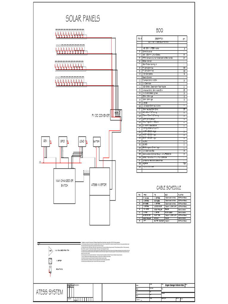 ATESS SOLAR SYSTEM | PDF | Photovoltaic System | Power Supply